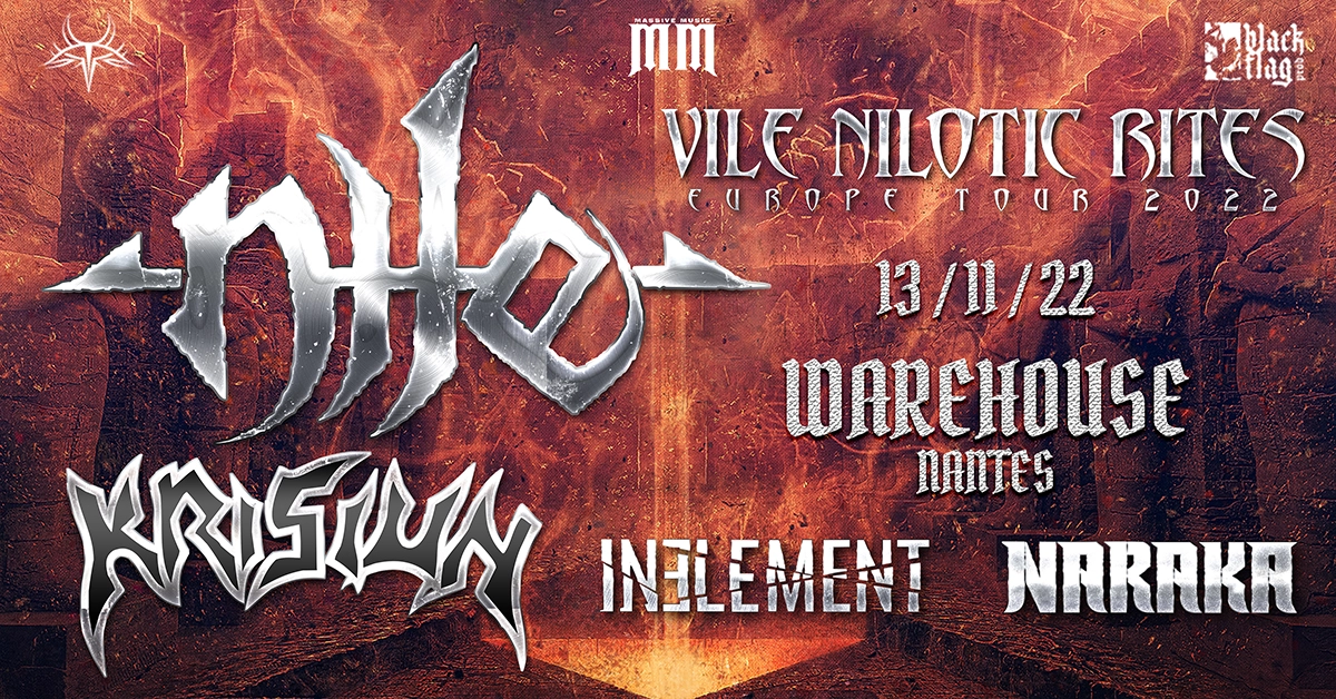 Nile en concert à Nantes le 13 novembre 2022 ! • Warehouse