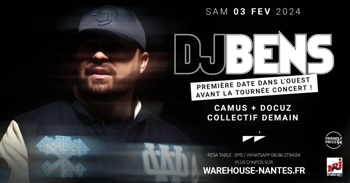 DJ Bens - Première date dans l'ouest avant la tournée concert ...
