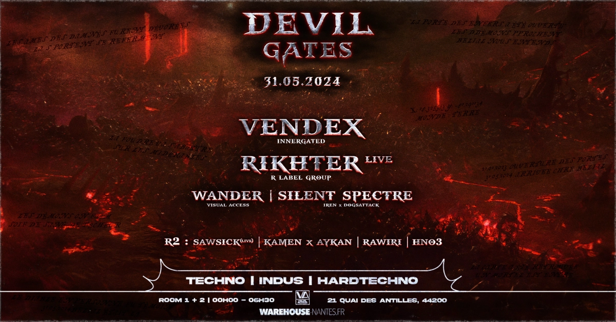 Devil Gates : Belial's Temple w/ Vendex, Rikhter (Live), Wander, Silent ...