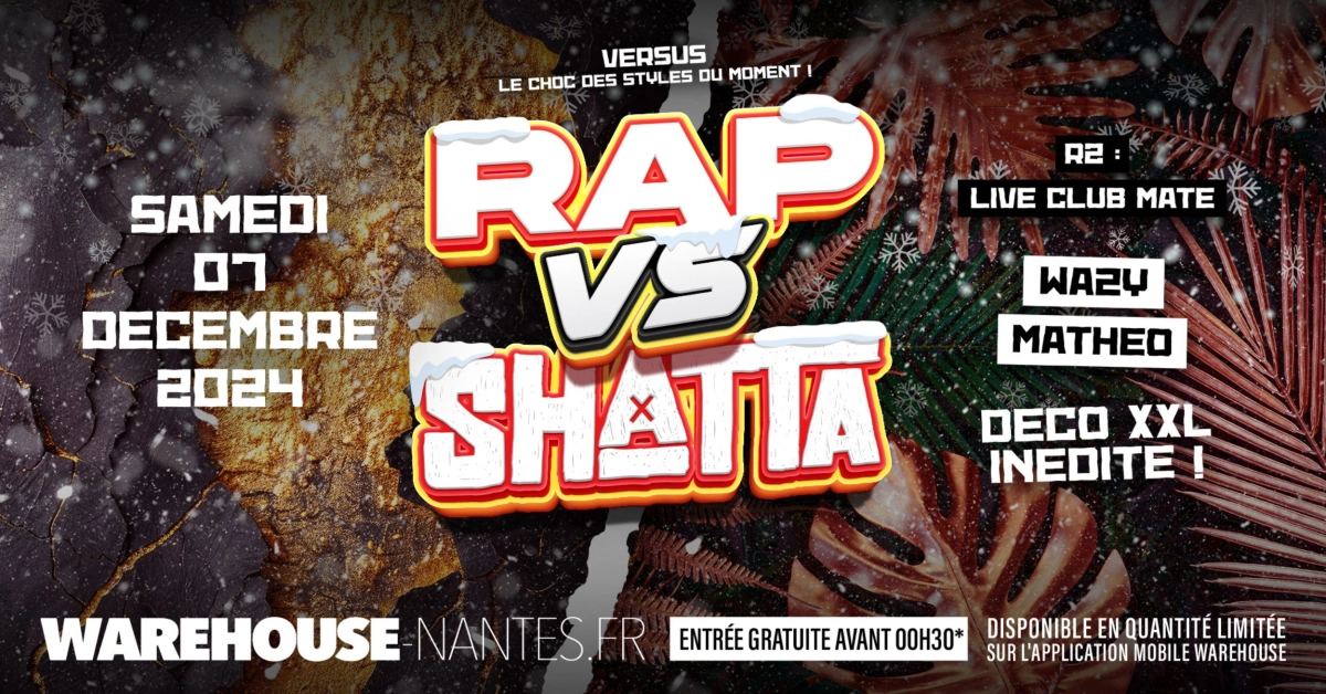 VERSUS : RAP vs. SHATTA - Édition de Noël et déco XXL inédite ...